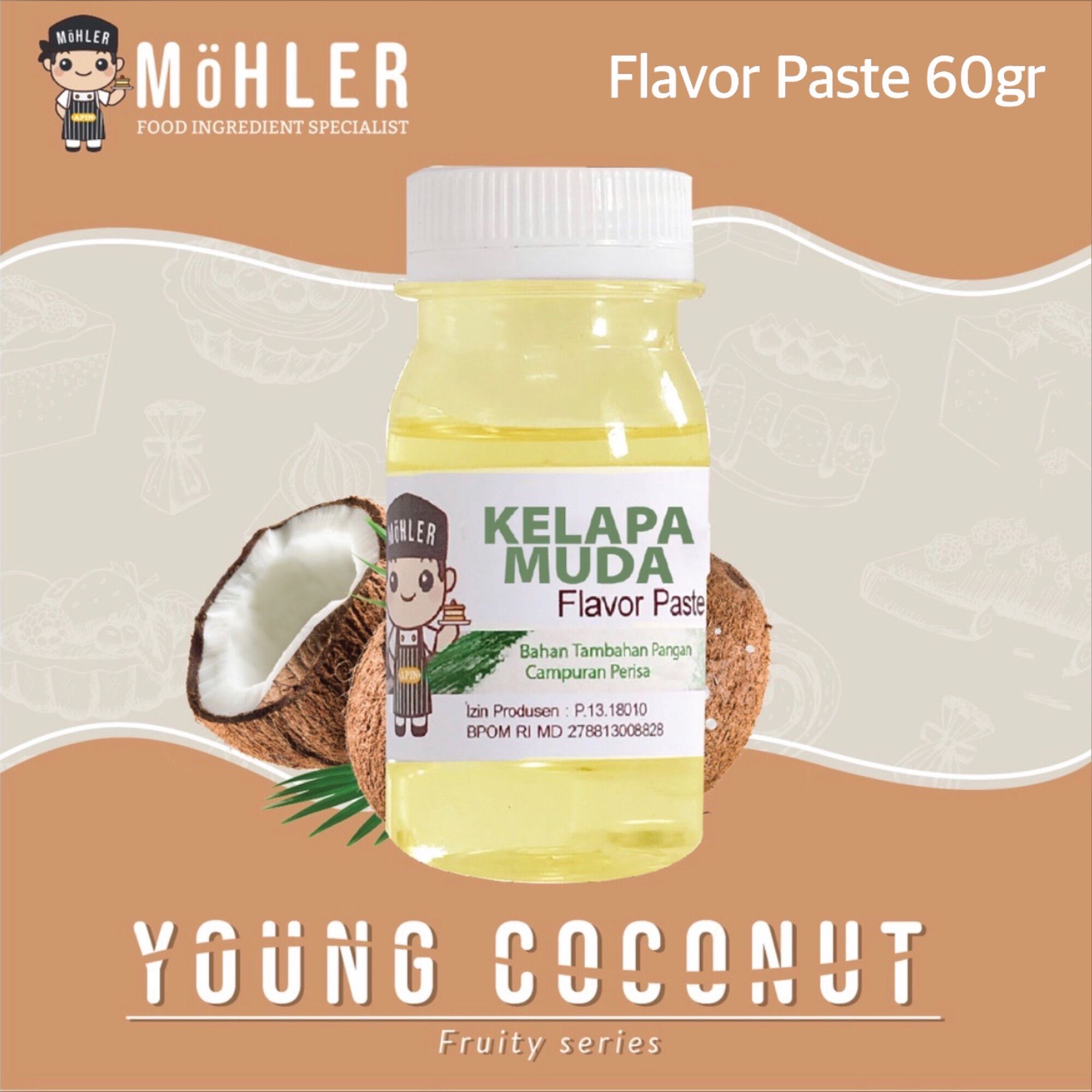 MOHLER Pasta Perisa Pewarna 60gr - KELAPA MUDA | Lazada Indonesia