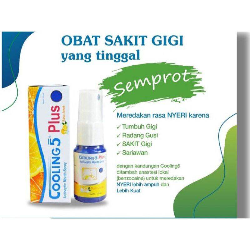 CooLing 5 AntiSeptic Mouth and Throat Spary 15mL | Lazada Indonesia