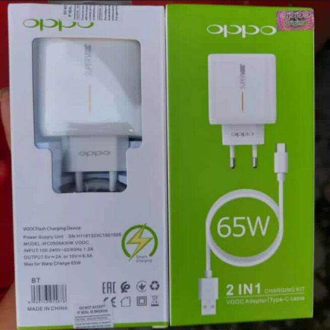 Casan Charger HP / Casan Cas Cesan OPPO 65W Reno 5,4 pro X2,X3 Super ...