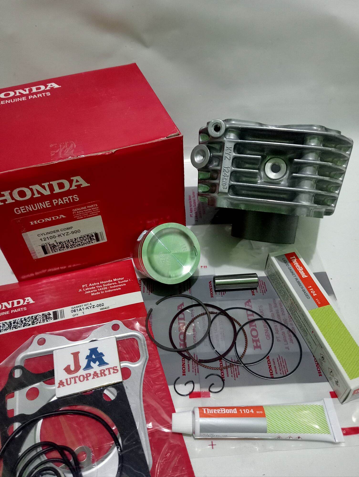 Cylinder Blok Seher Komplit + Topset KYZ Blok Isi Piston Kit Honda Supra x 125 injeksi helm in ...