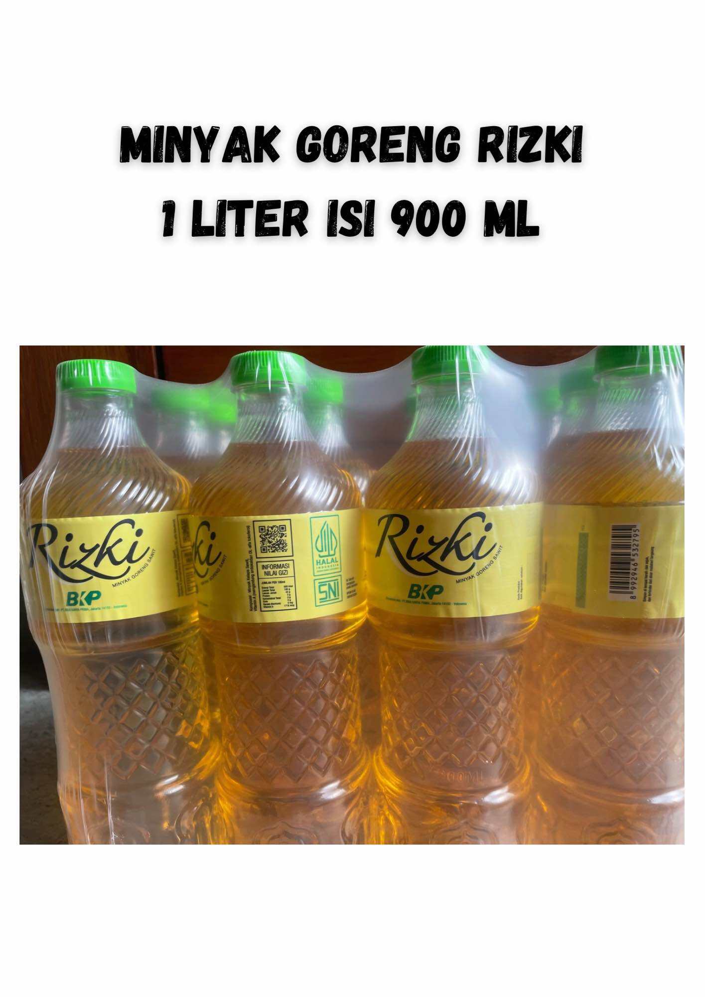 Minyak Goreng RIZKI 1 liter isi 900 ml dan 850 ml | Lazada Indonesia