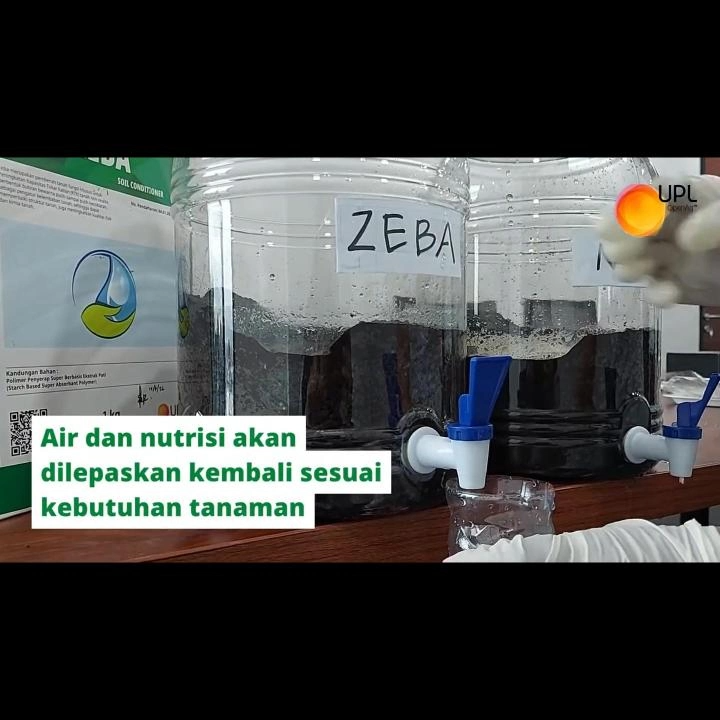 Pupuk ZEBA soil conditioner pembenah kelembaban tanah isi 1kg dari UPL ...