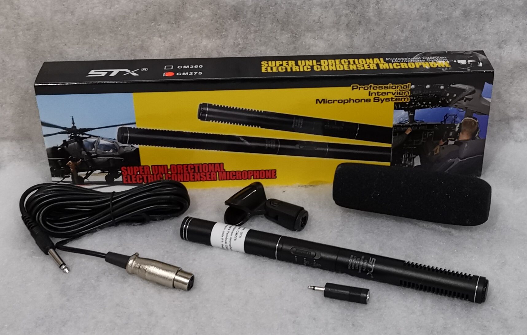mic condensor stx cm 275 27cm mic shotgun shot gun mic tembak harga per ...