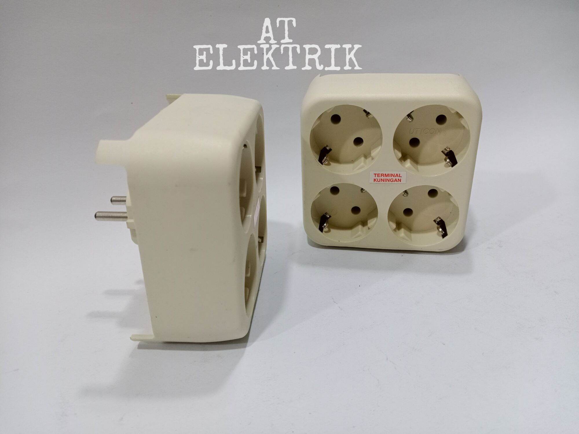 Stop Kontak 4 IN 1 Arde UTICON S - 448/ Terminal Kuningan 4 colokan ...