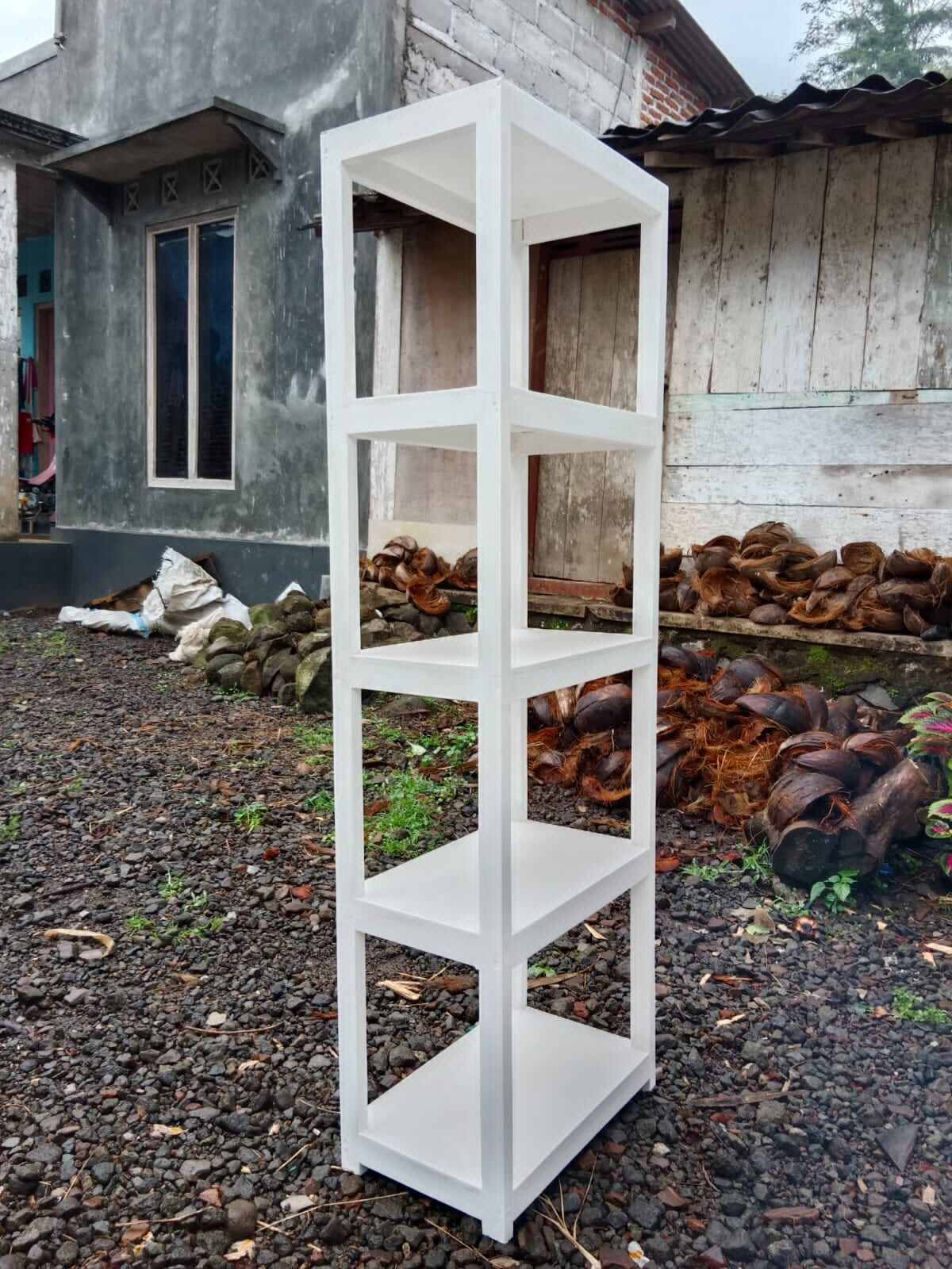 rak kayu,rak buku,rak serbaguna sudah rakitan | Lazada Indonesia