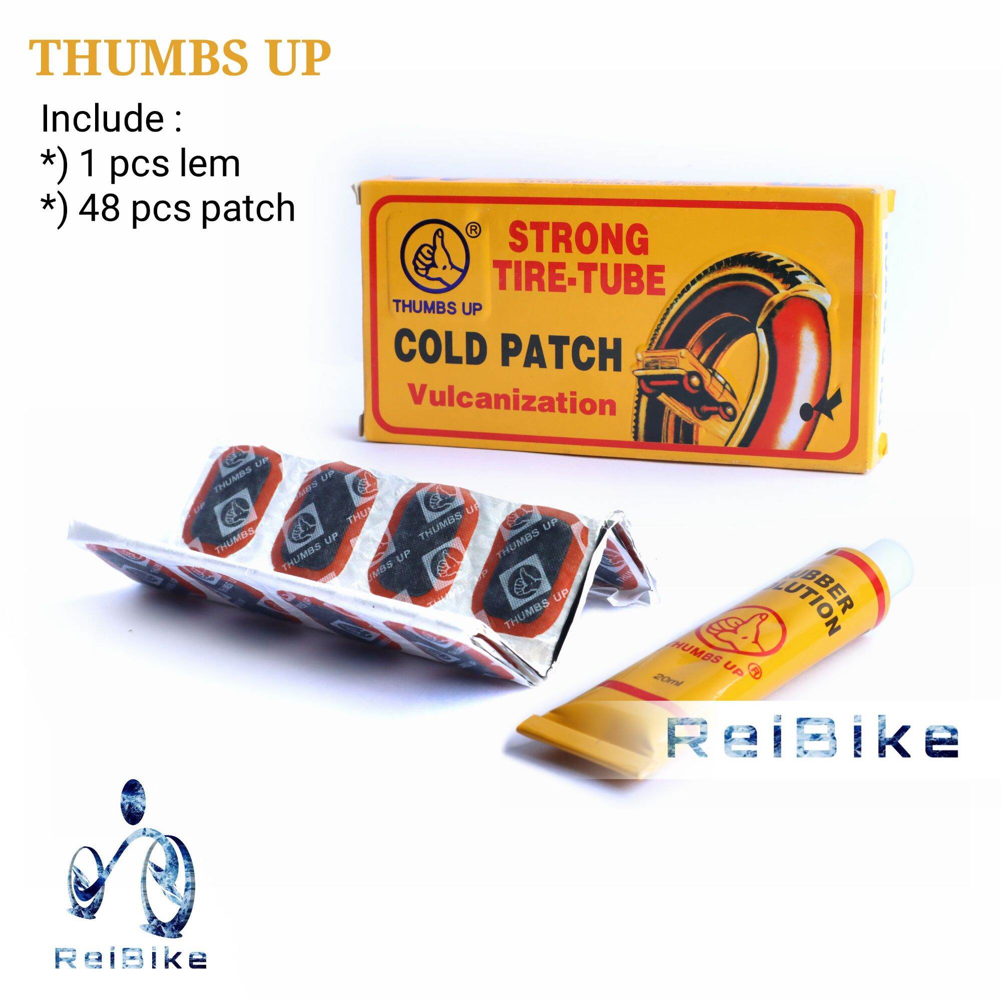 Lem tip top jempol cold patch thumbs up isi 24 pcs dan 48 pcs | Lazada ...
