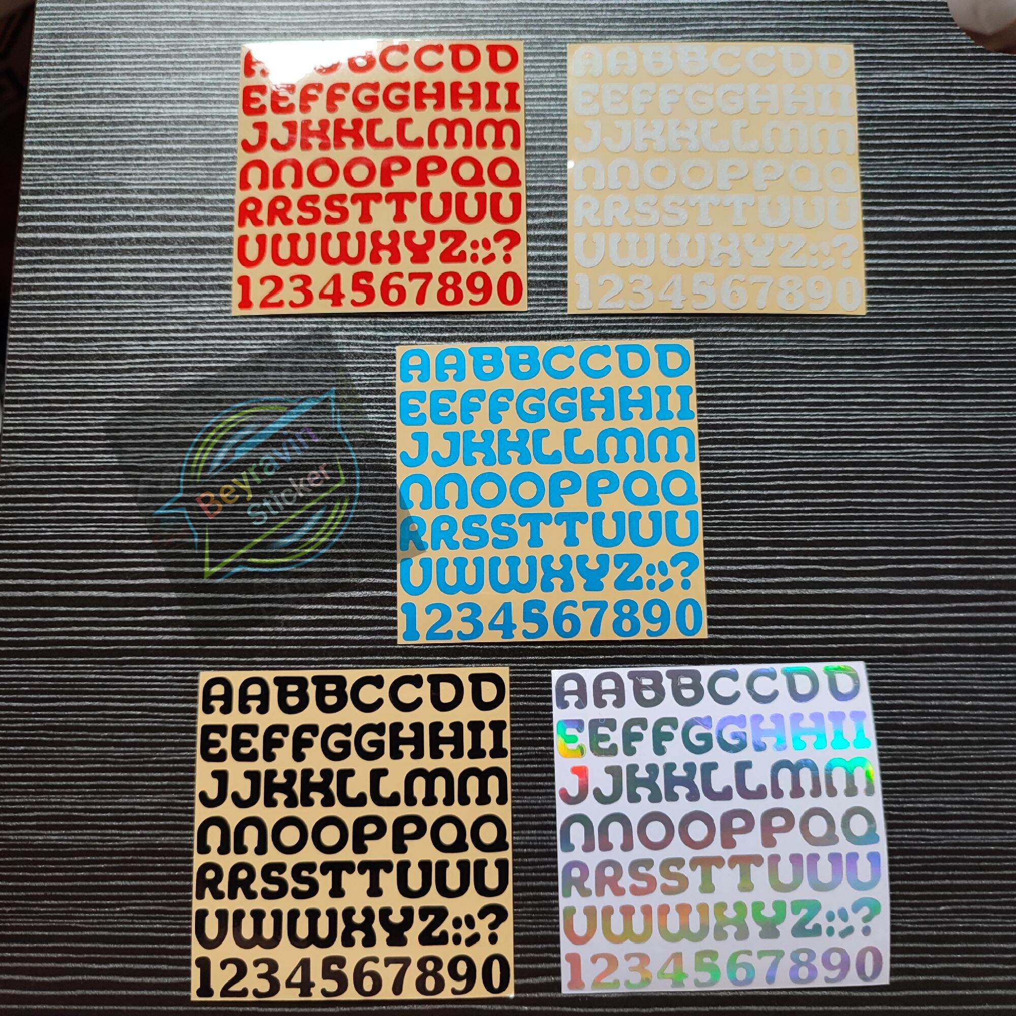 STICKER ABJAD ANGKA HURUF KECIL CUTTING | Lazada Indonesia
