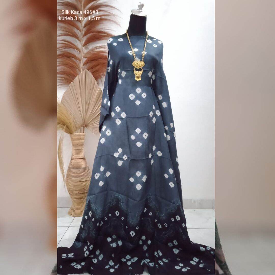 KAIN JUMPUTAN KHAS PALEMBANG 3 METER SILK KACA BAHAN DASAR BATIK ...