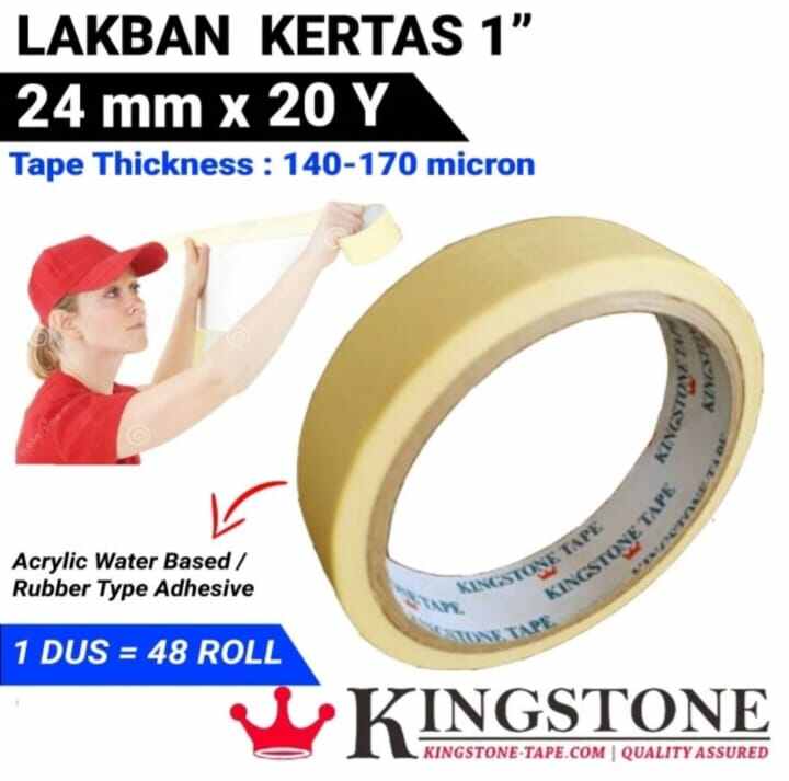 Lakban Kertas Kingstone 1 inch | Lazada Indonesia