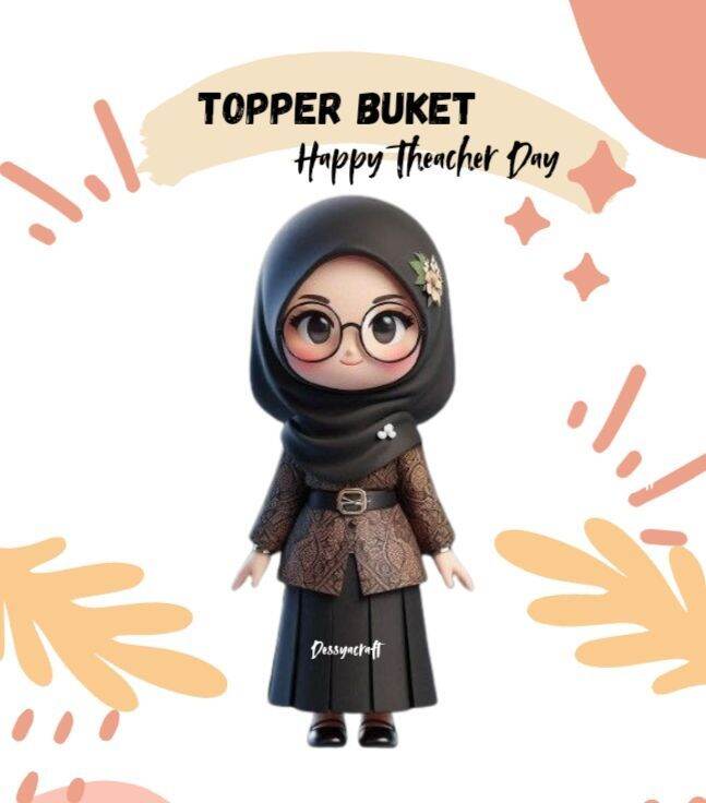 Topper Guru / Topper Hari Guru / Topper Buket Hari Guru | Lazada Indonesia