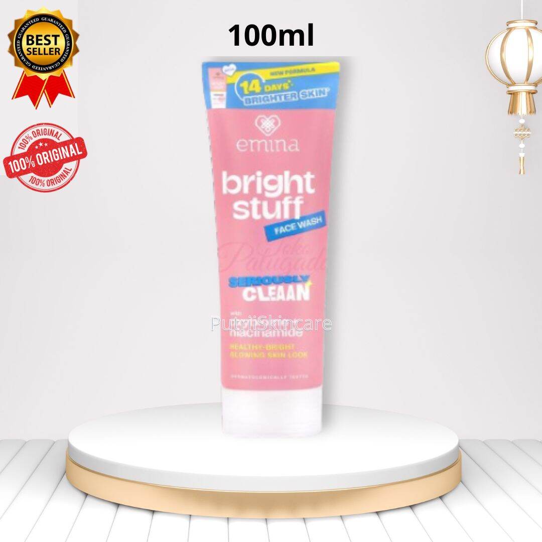ORIGINAL‼️ EMINA BRIGHT STUFF FACE WASH | FACE WASH EMINA | SABUN WAJAH ...
