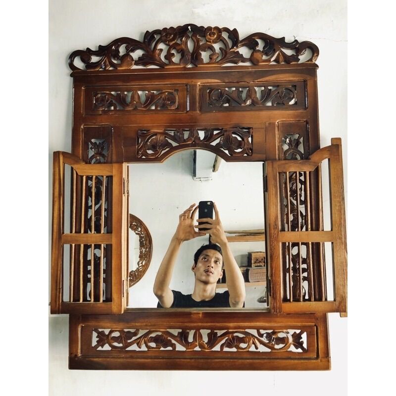 jendela krepyak jati tebal HQ 80x60 | Lazada Indonesia