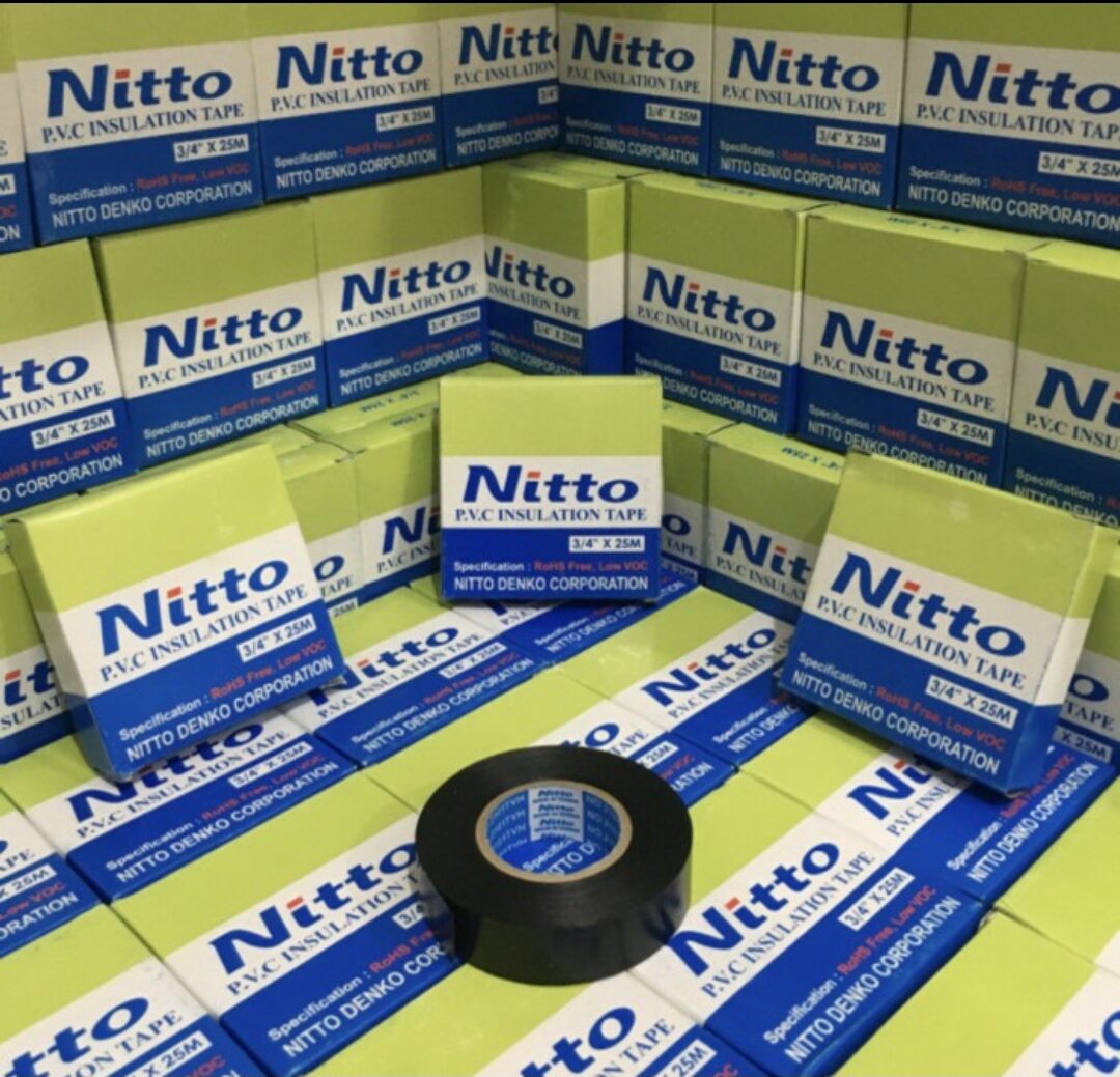isolasi nitto hitam listrik nitto original listrik tape | Lazada Indonesia