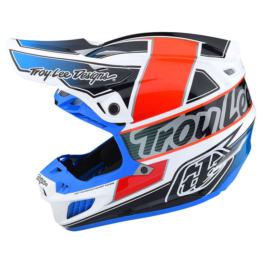 helm motocross/supermoto/enduro tld se5 composite mips team orange blue ...
