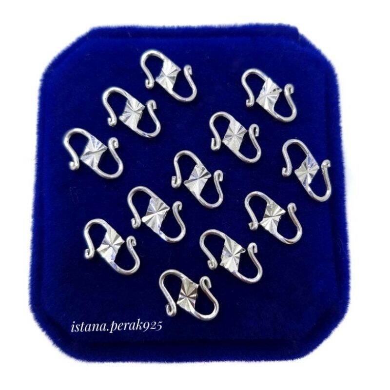 Kaitan S, kaitan Kalung/Kaitan Gelang/ Perak Asli Silver 925 Lapis Emas ...