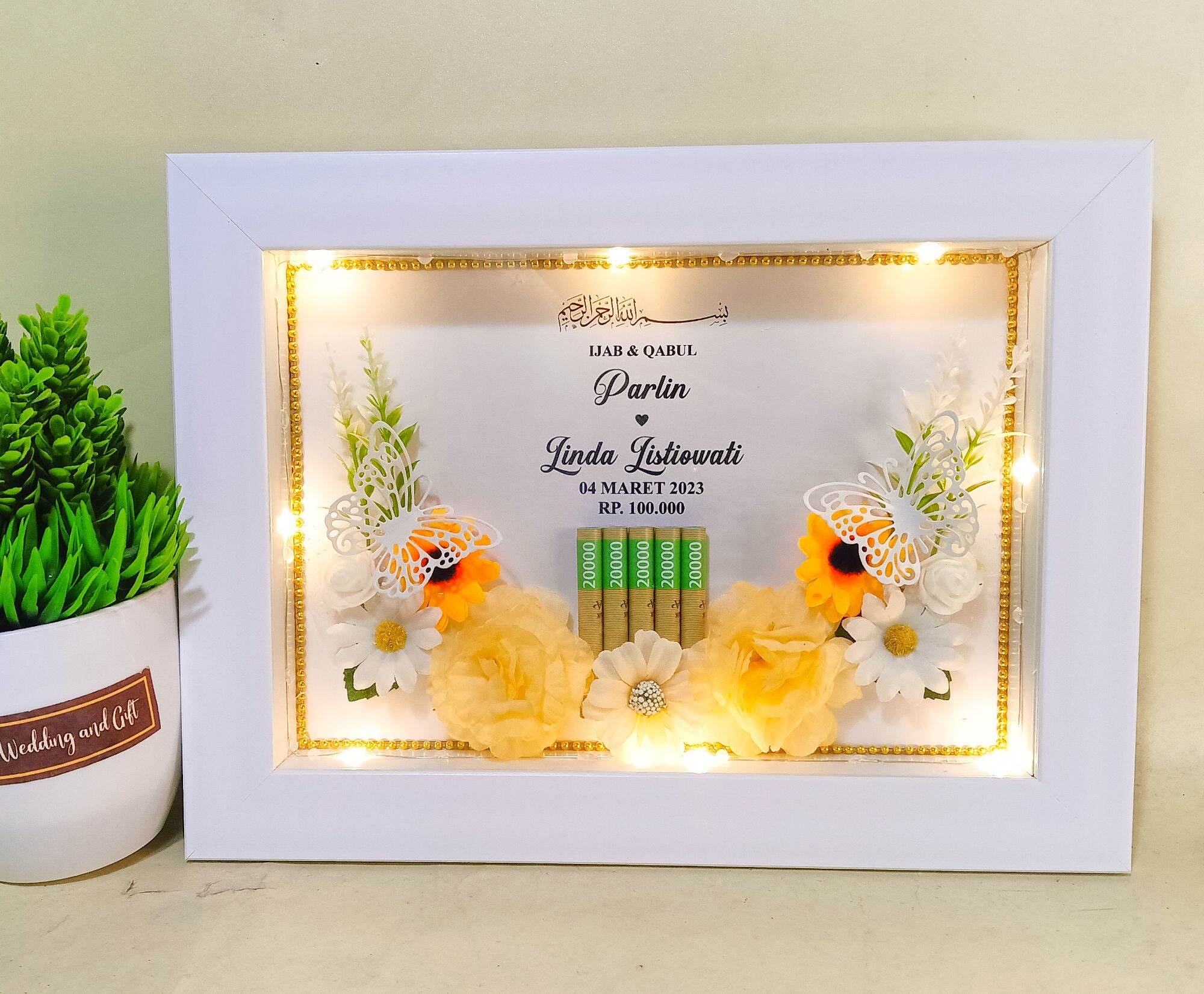 Mahar Pernikahan Mini / Bingkai Mahar Minimalis | Lazada Indonesia