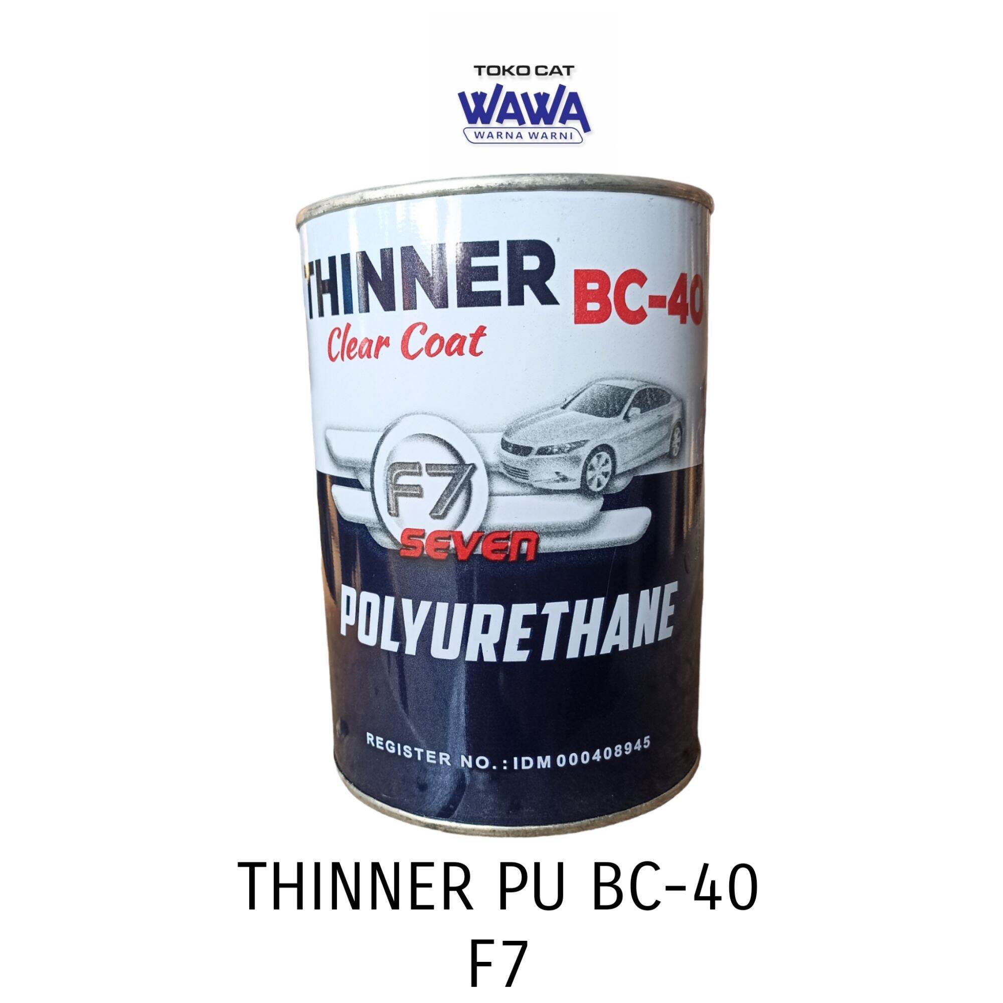 thinner pu BC 40 F7 pengencer cat pu clear coat pernis high gloss 1 ...