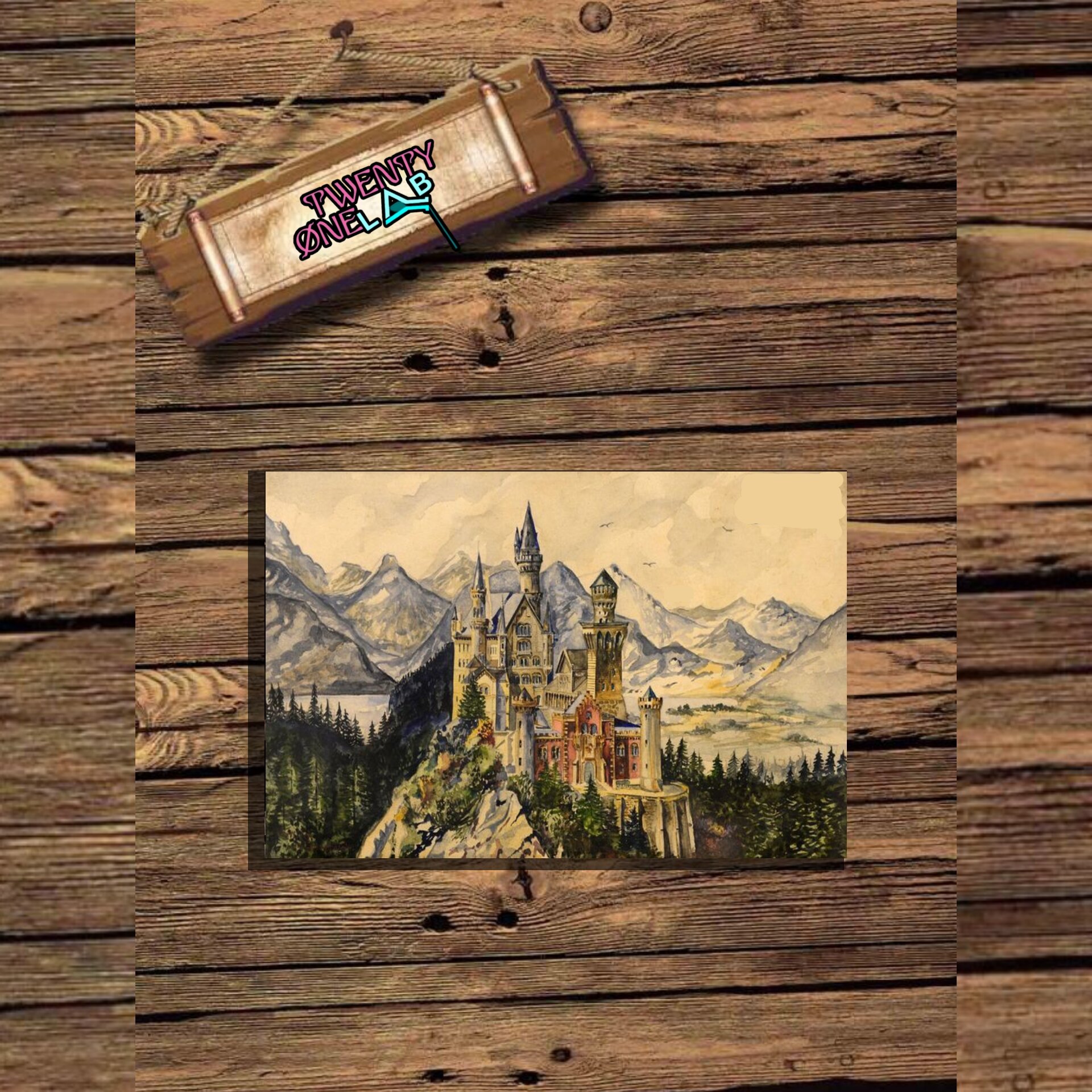 POSTER KAYU AESTHETIC LUKISAN KARYA ADOLF HITLER UKURAN 20X30 | Lazada ...