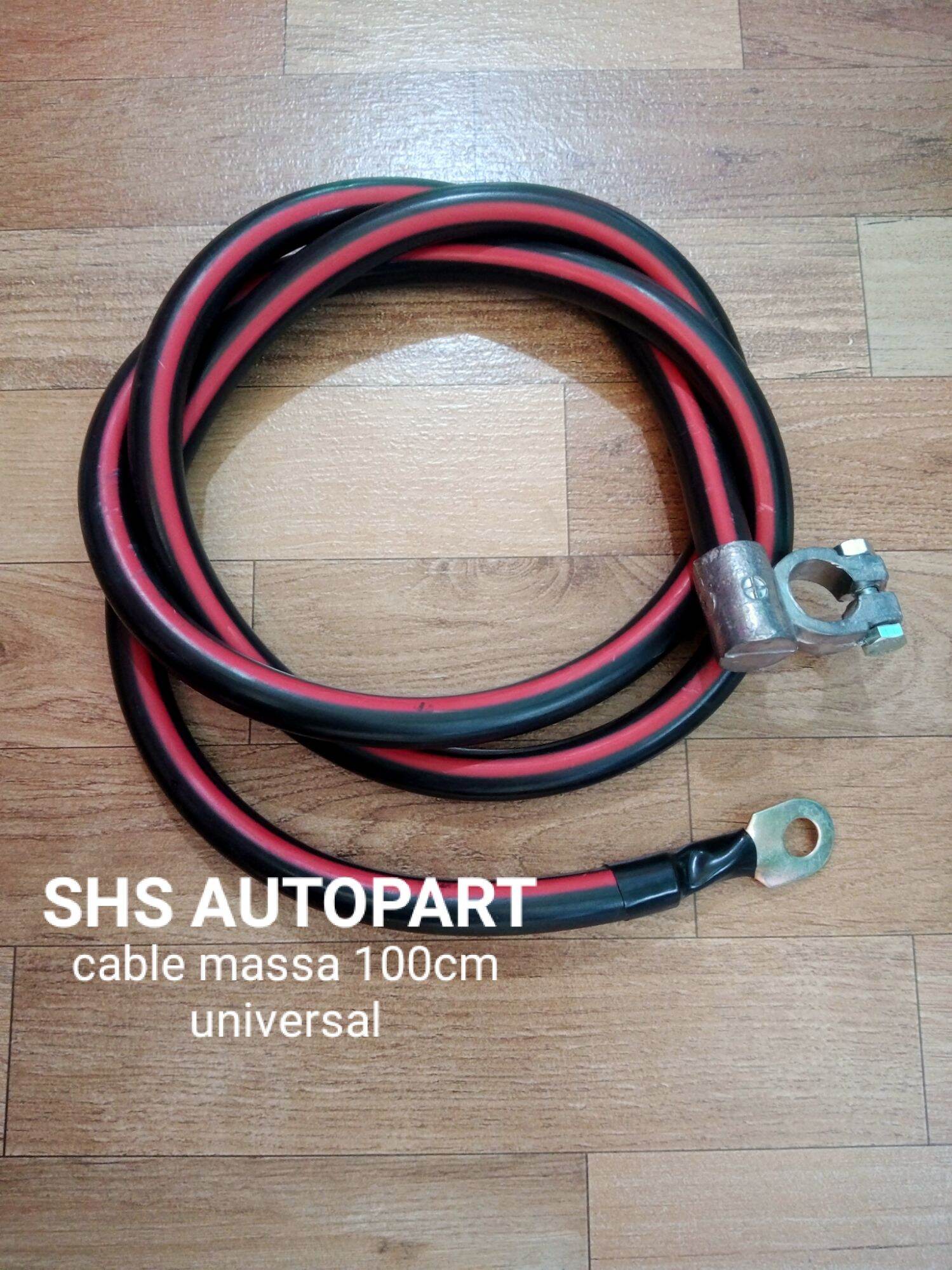 Cable aki massa kable accu massa Full tembaga UNIVERSAL 100CM | Lazada ...