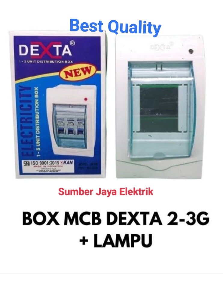 Box MCB Dexta 2 group berikut lampu indikator | Lazada Indonesia
