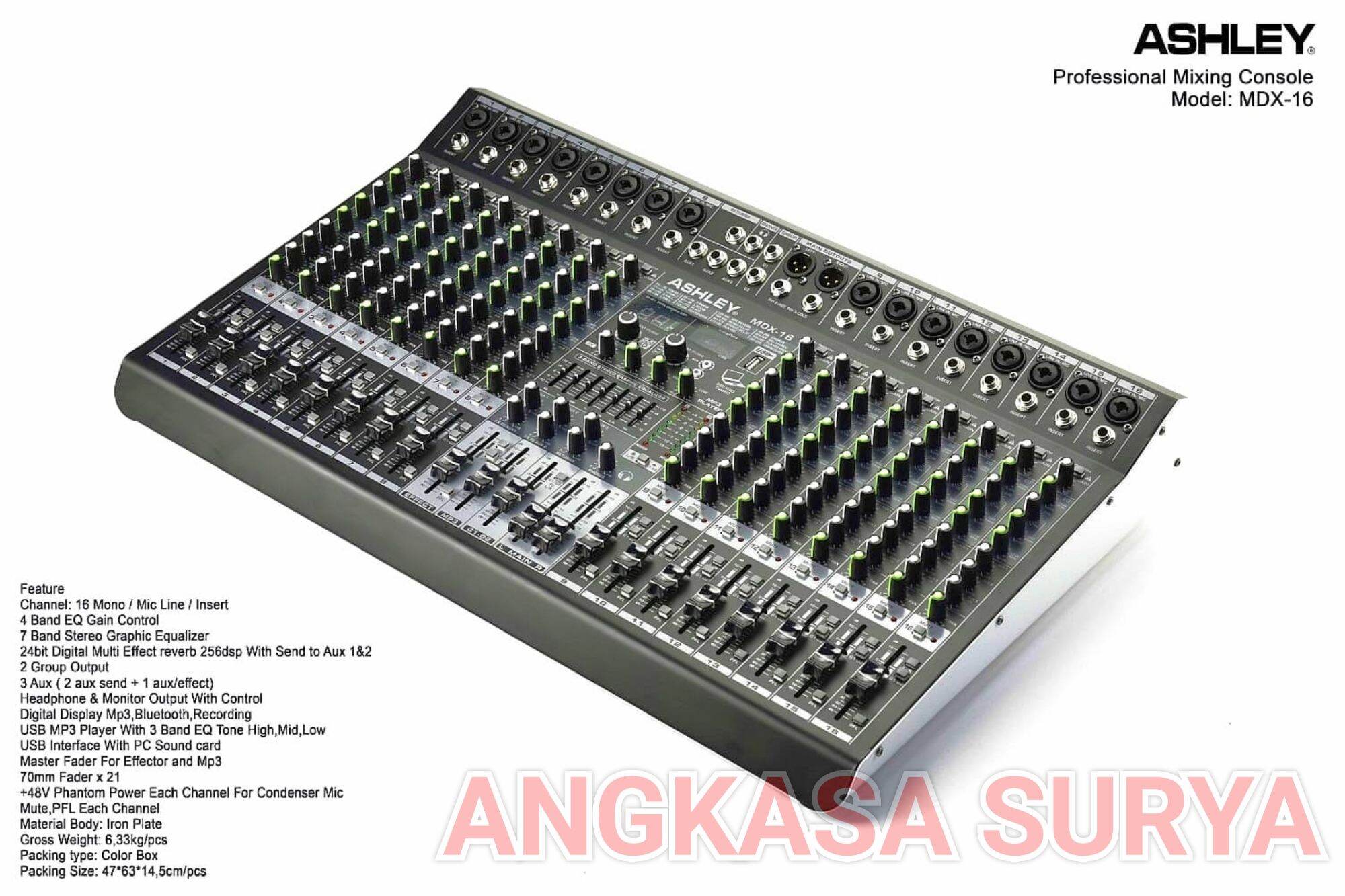 Mixer ASHLEY MDX16 MDX 16 ORIGINAL 16 Channel | Lazada Indonesia