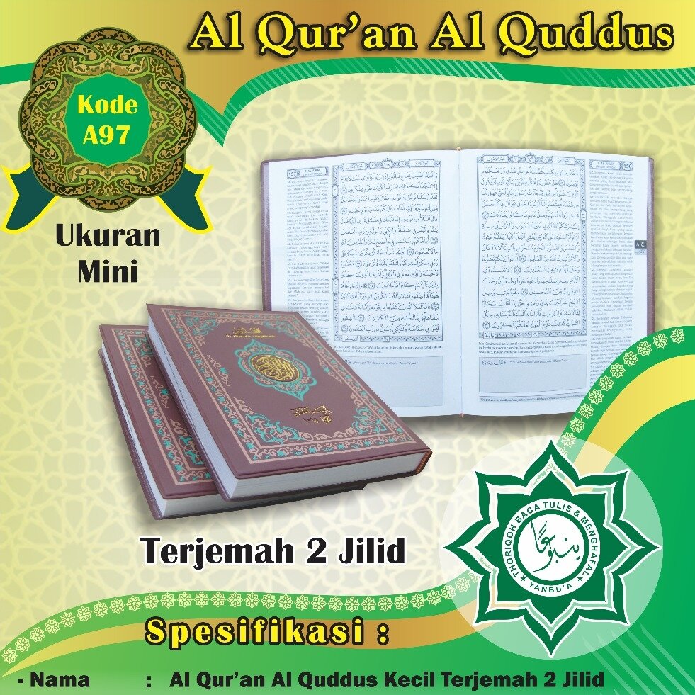 Al Qur'an Kudus Terjemah Ukuran Saku 2 Jilid | Lazada Indonesia