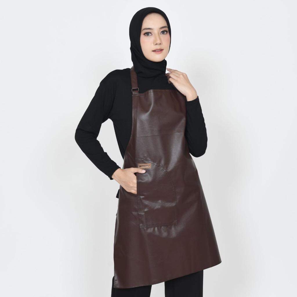 Apron Celemek Kerja Pabrik Anti Air dan Minyak Celemek Barista Warna ...