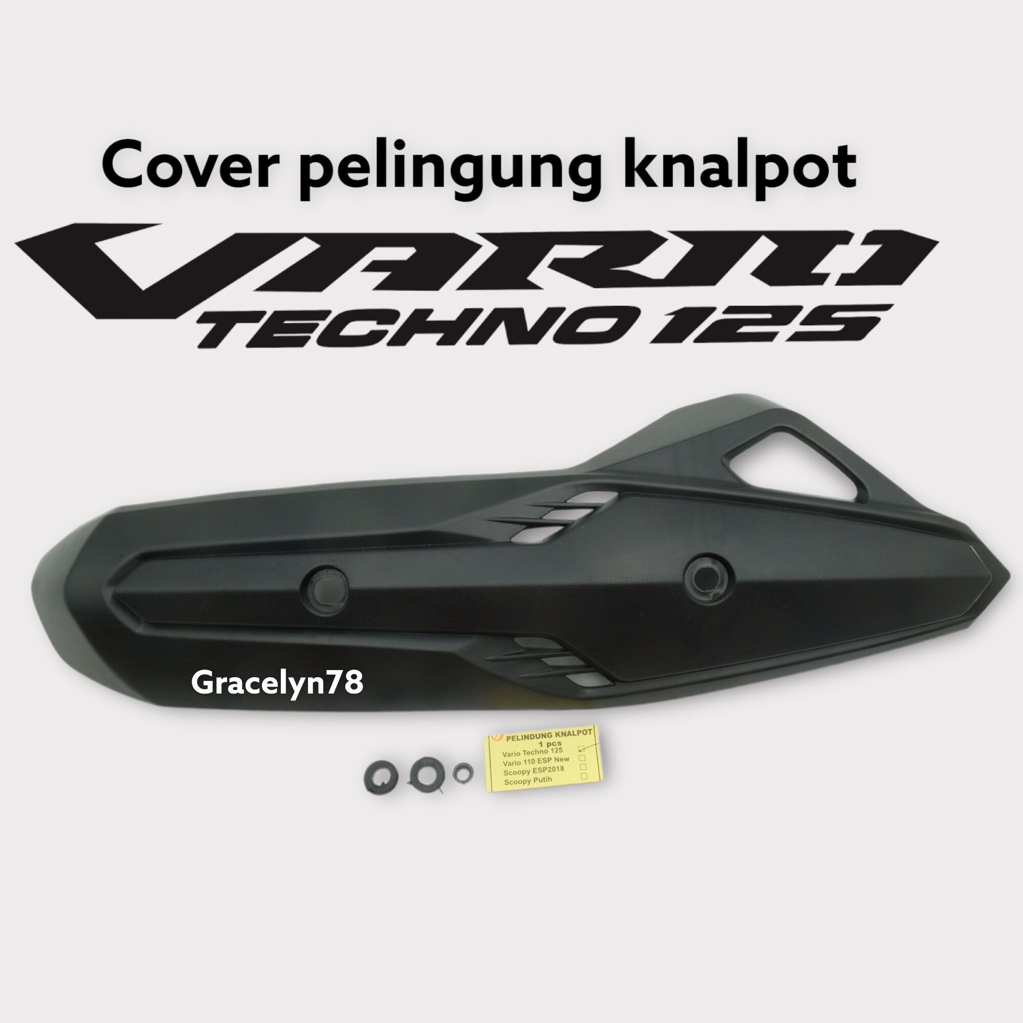 cover knalpot vario techno 125 tutup knalpot vario techno 125 anti ...
