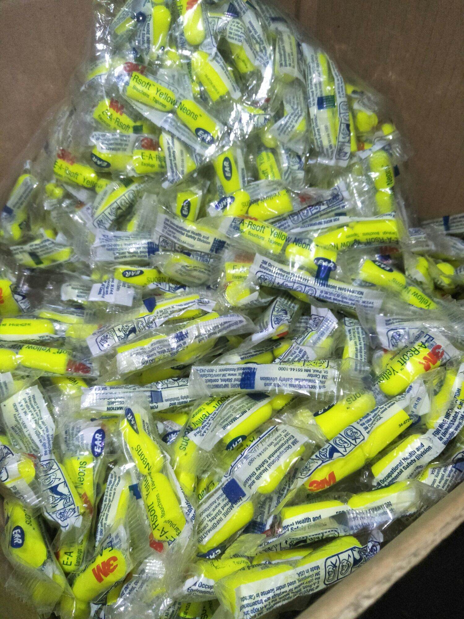 Ear plug safety 3m yelow neon / sumbat telinga dari debu dan bising | Lazada Indonesia