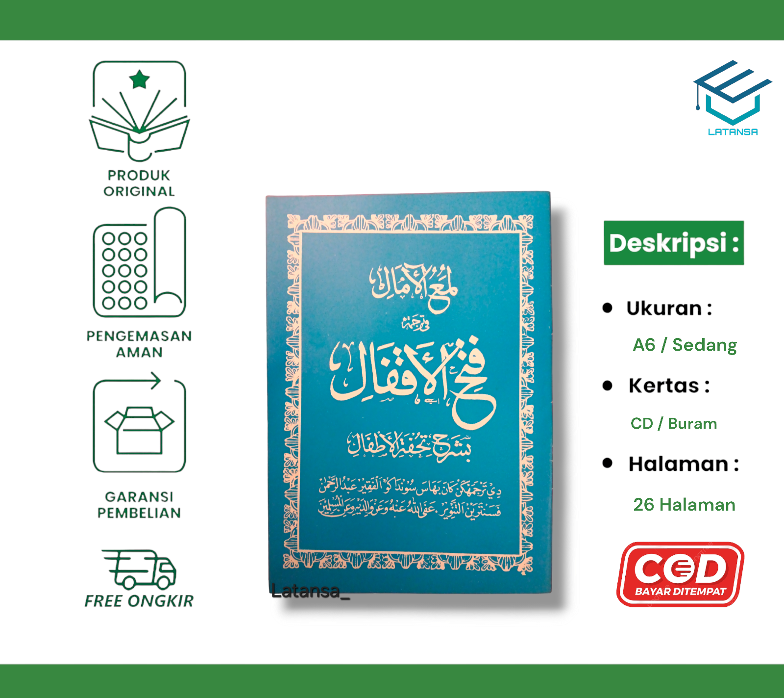 Terjemah Sunda Kitab Fatul Aqfal Plus Penjelasan TAJWID | Lazada Indonesia