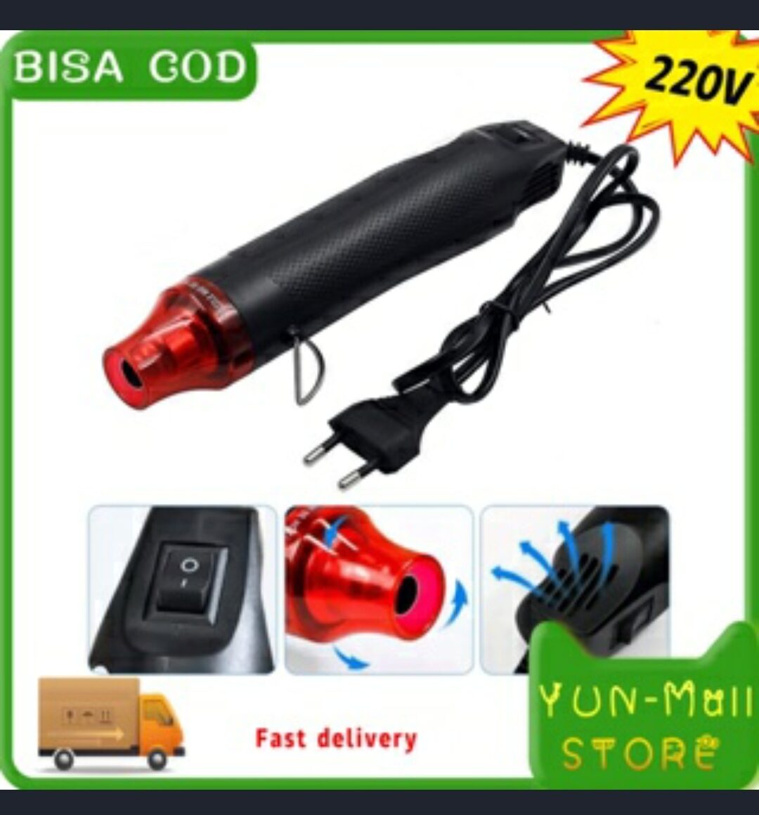 hot gun heat gun rendah daya hot gun pemanas blower | Lazada Indonesia