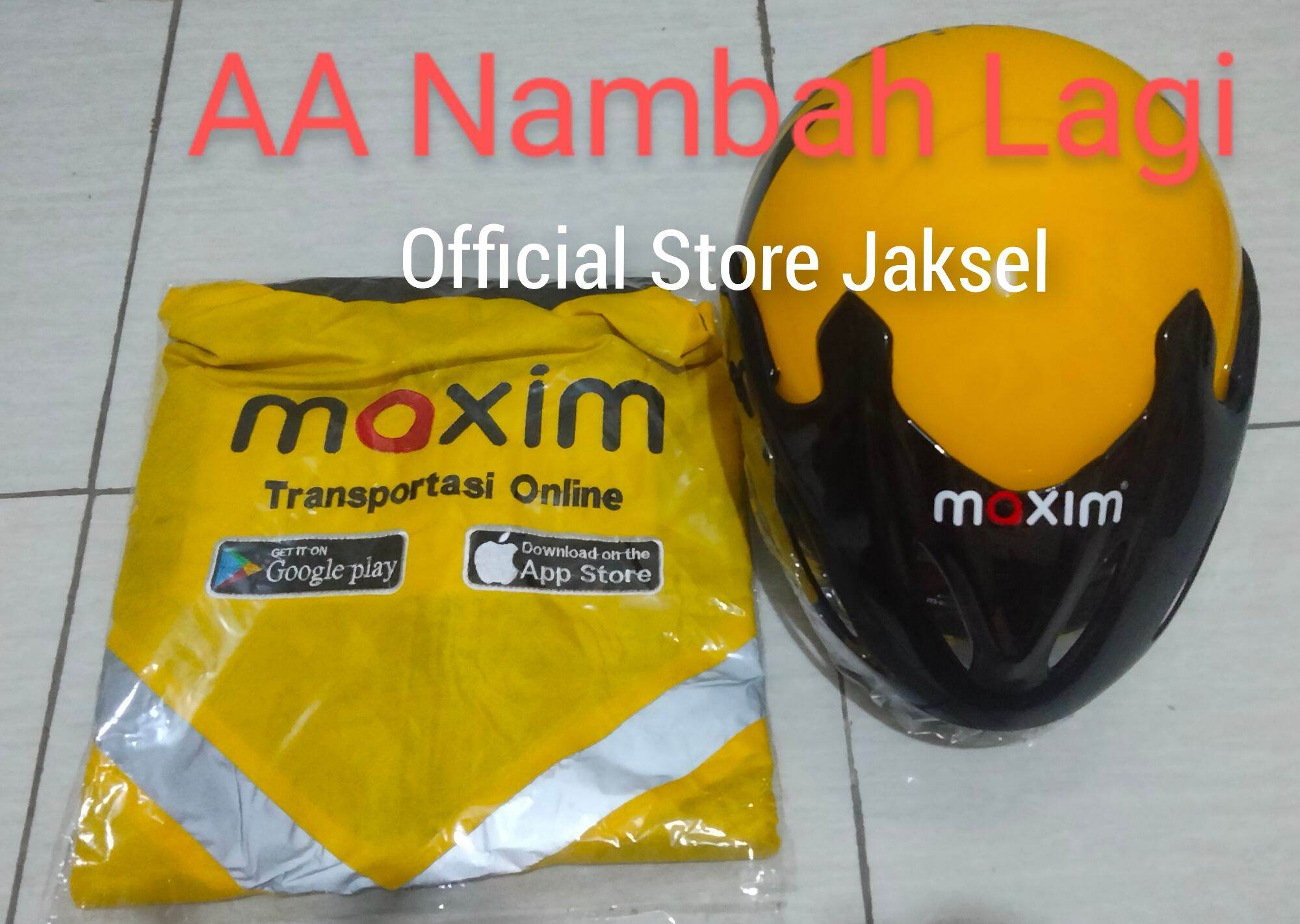 Atribut Maxim (Ojek Online) Helm+Jaket+Pro | Lazada Indonesia