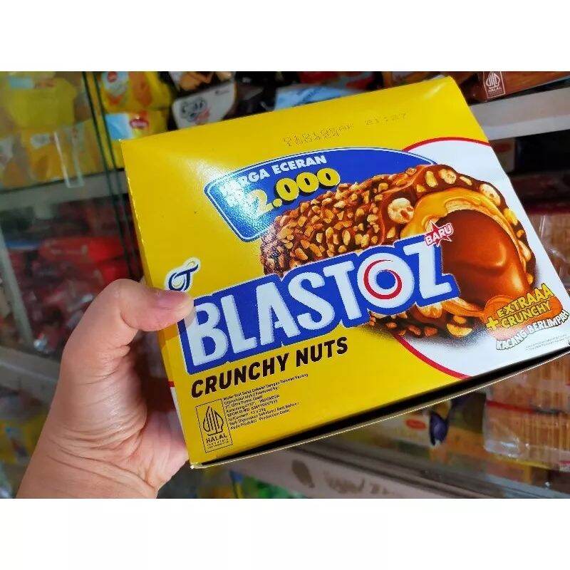 Blastoz Chocolate Blastoz Crunchy Nuts 1 Pak isi 12 Pcs | Lazada Indonesia