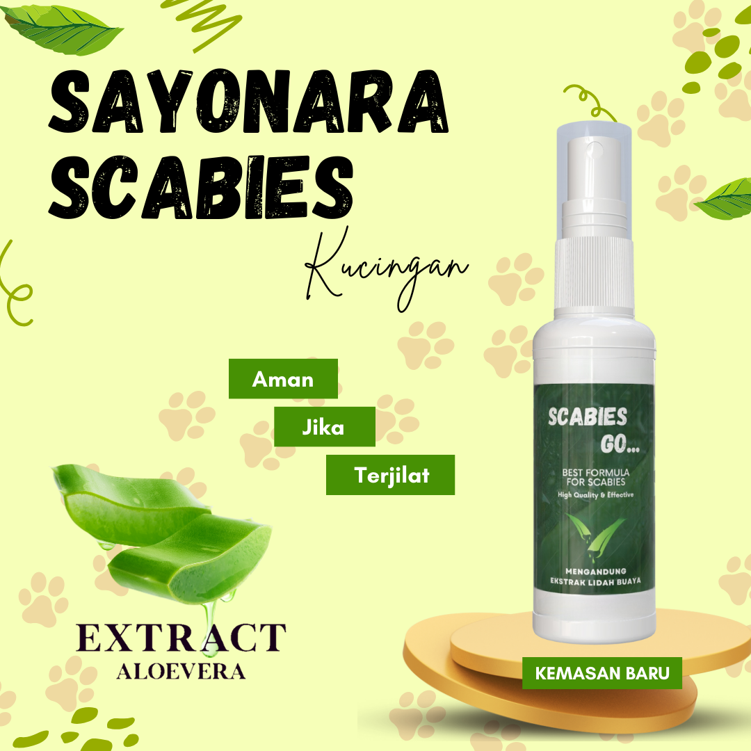 SCABIES GO Anti Scabies Obat Kudis Jamur Scabies Kucing Herbal | Lazada ...