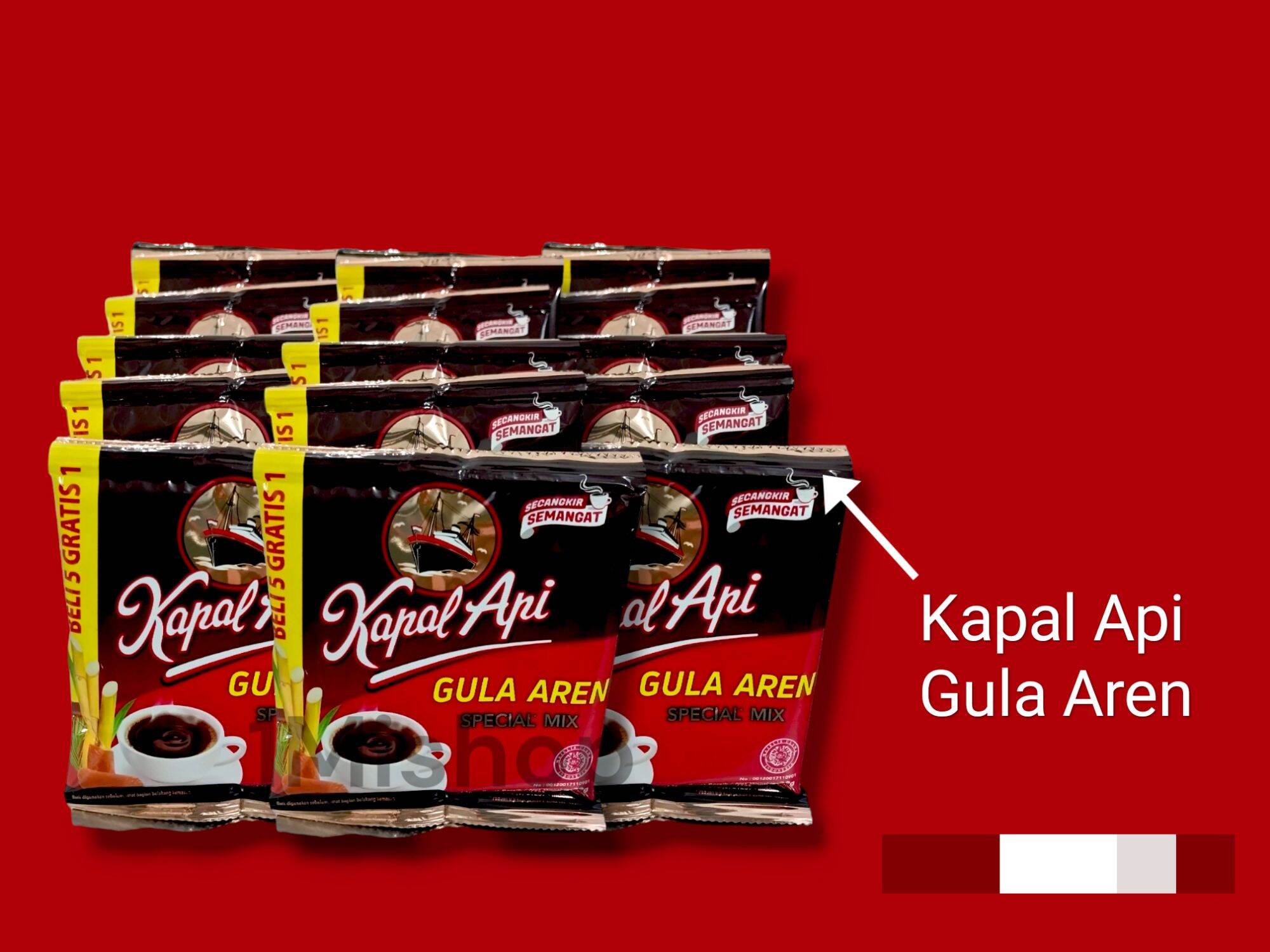 Kopi Kapal Api Gula Aren Special Mix ,Renceng/ 12 sachet x 23gr ...