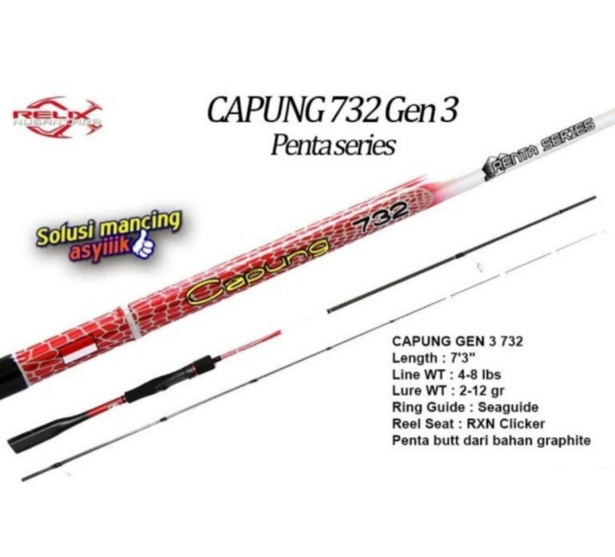 Joran Relix Capung Penta Series 622 702 732 TERMASUKBPACKING PIPA ...