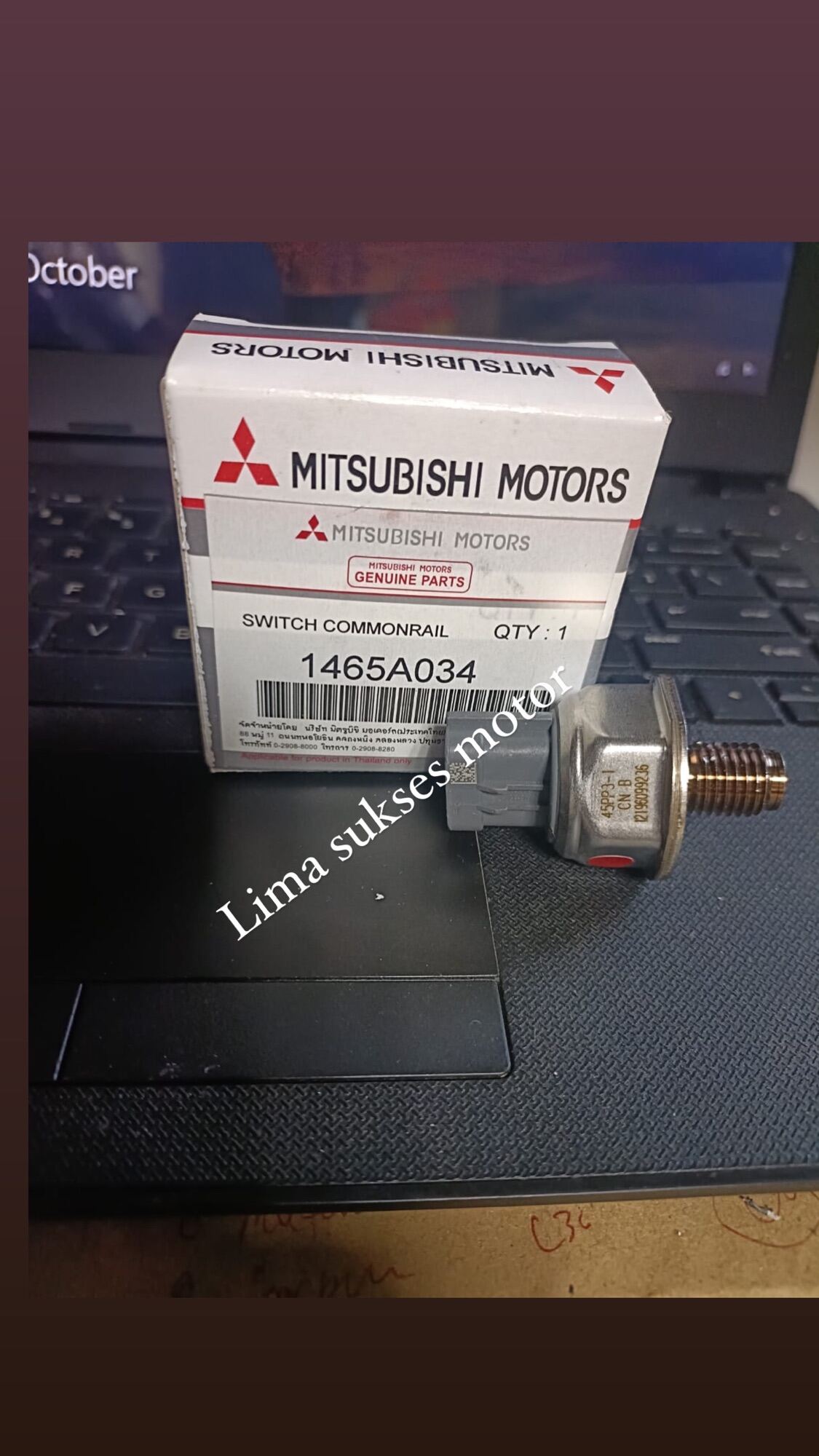 SWITCH SWITCOMONRAIL SENSOR COMMONRAIL TRITON PAJERO SPORT L200 2500CC ...
