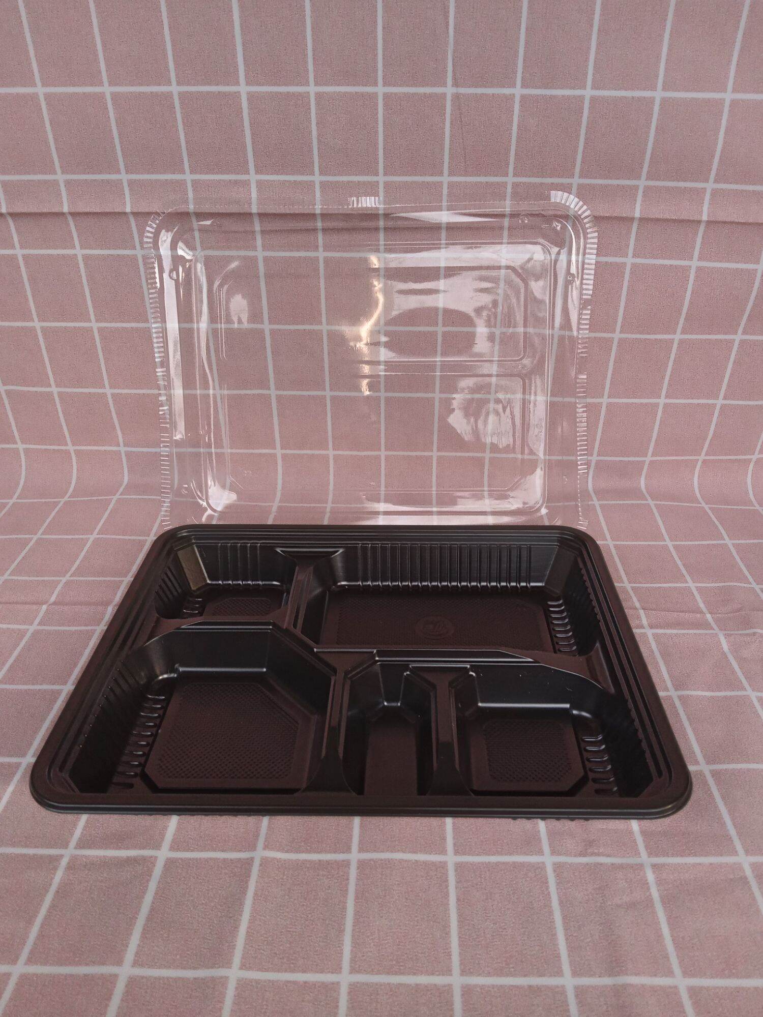 Mika Bento 5 Sekat - Hitam Ukuran Jumbo Besar / Kotak Makan Lunch Box ...