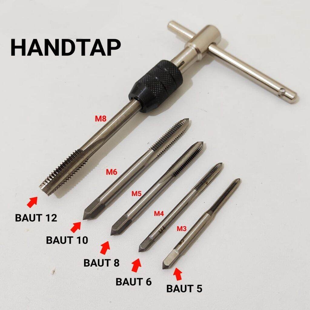 SET 20PCS ALAT SNAI & TAP ULIR BAUT SENAI DIE SENAI M3-M12 & DIES ...