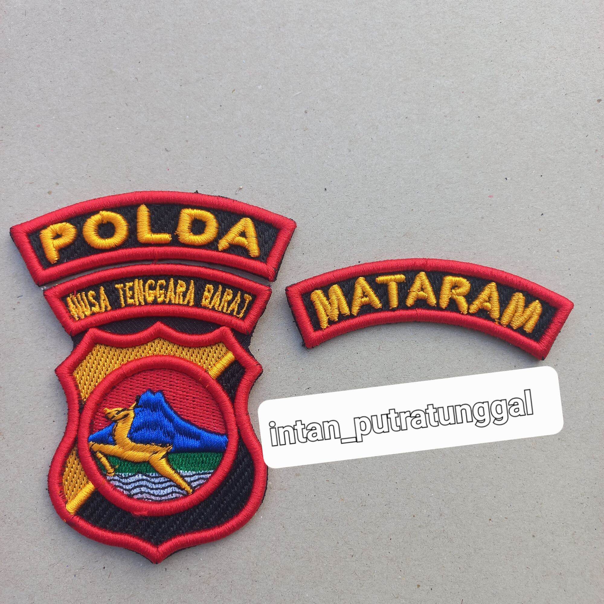 Logo Polda NTB + Lokasi Mataram Bordir Timbul | Lazada Indonesia