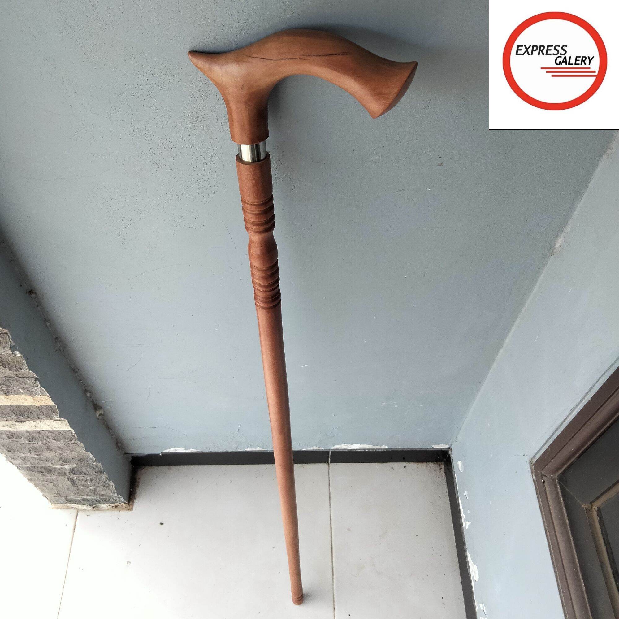 tongkat jalan kayu nagasari model cula profil premium C15 | Lazada ...