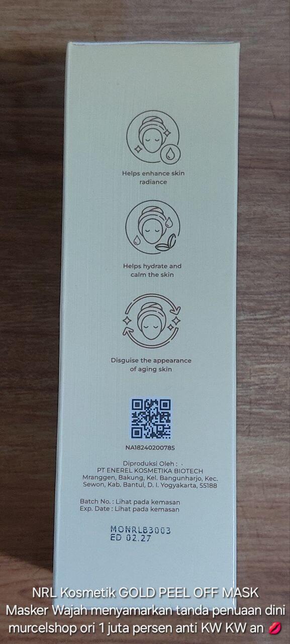 NRL Kosmetik GOLD PEEL OFF MASK Masker Wajah | Lazada Indonesia
