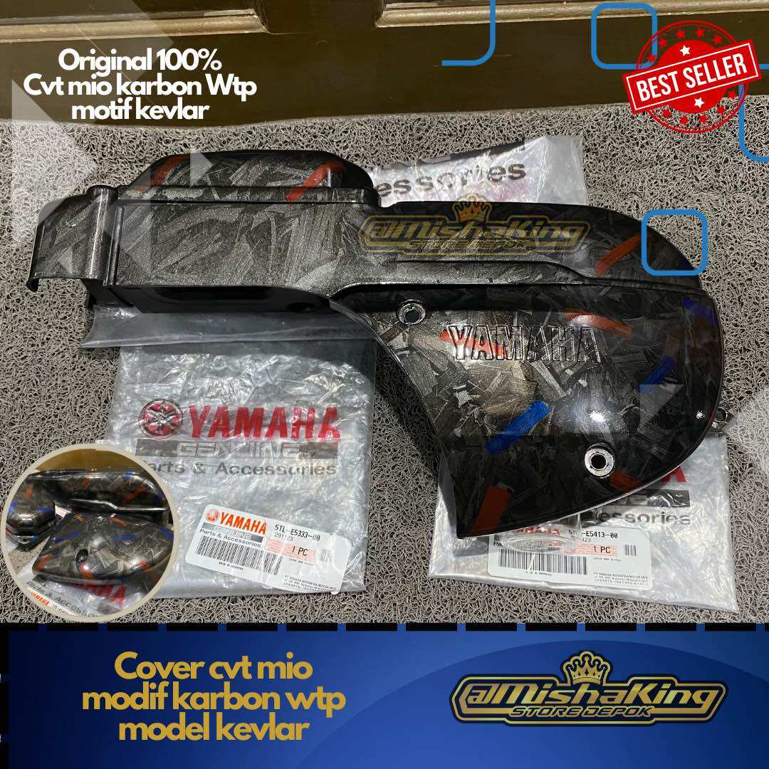 Cover cvt mio sporty smile 3 bagian original karbon forget | Lazada ...
