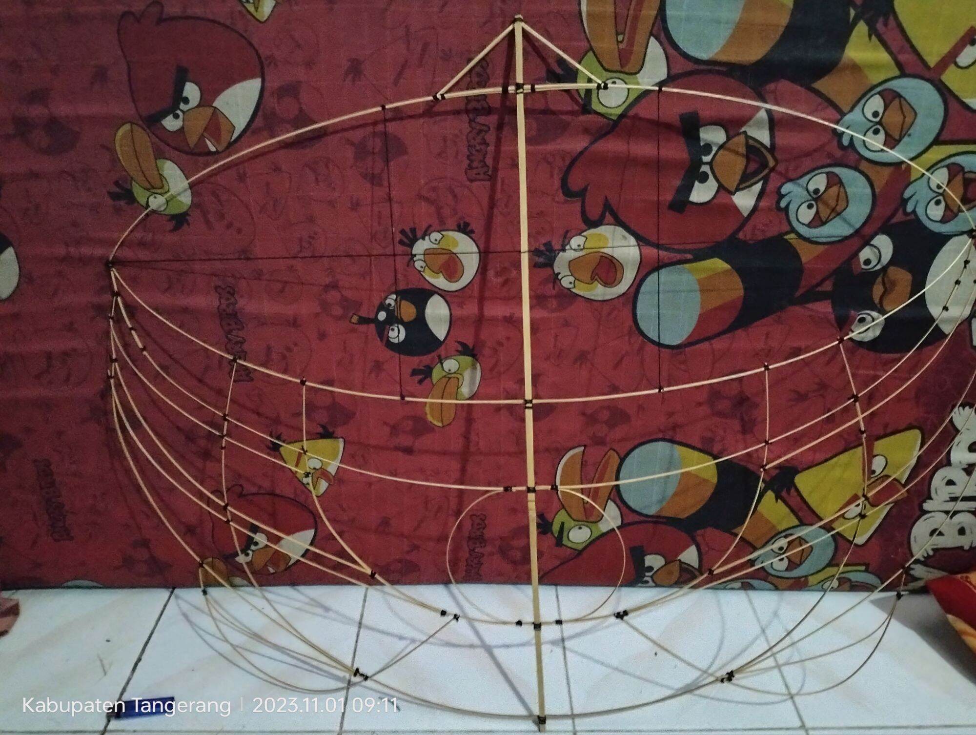 kerangka Layangan ram raman turbo dan pegon.ukuran 1 meter di rakit ...