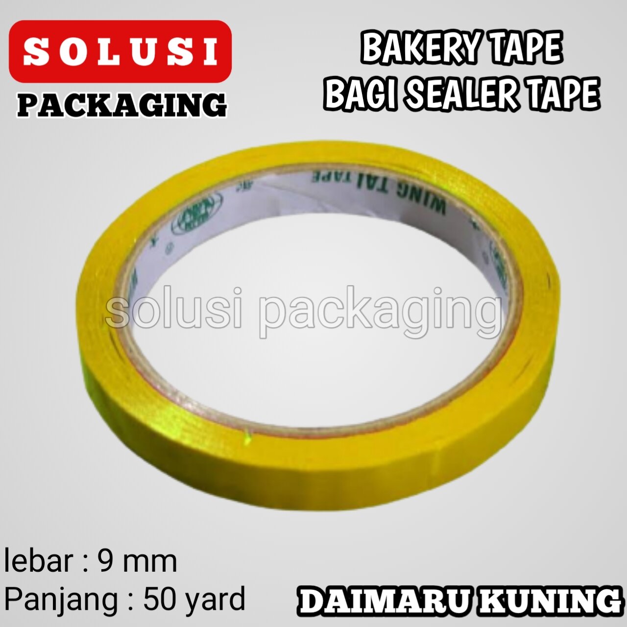BAKERY TAPE DAIMARU ISOLASI LAKBAN PEREKAT ROTI WARNA VEGETABLE TAPE ...