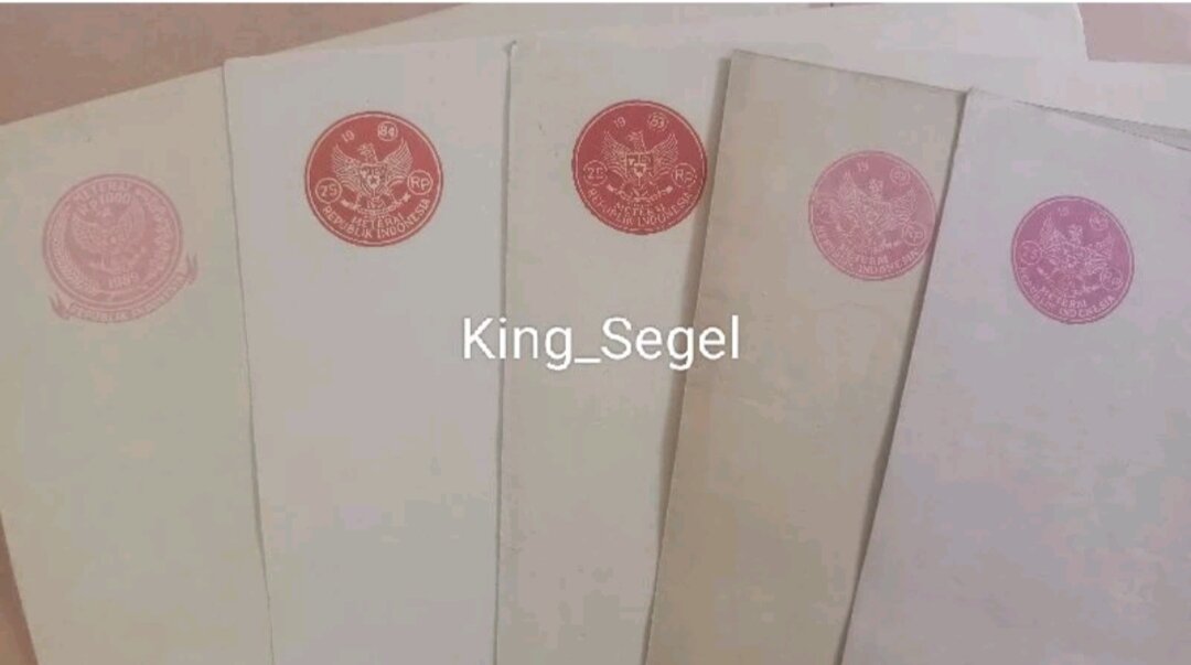 Kertas Segel Tahun 1980 1981 1982 1983 1984 1985 1986 1989 Double Asli ...
