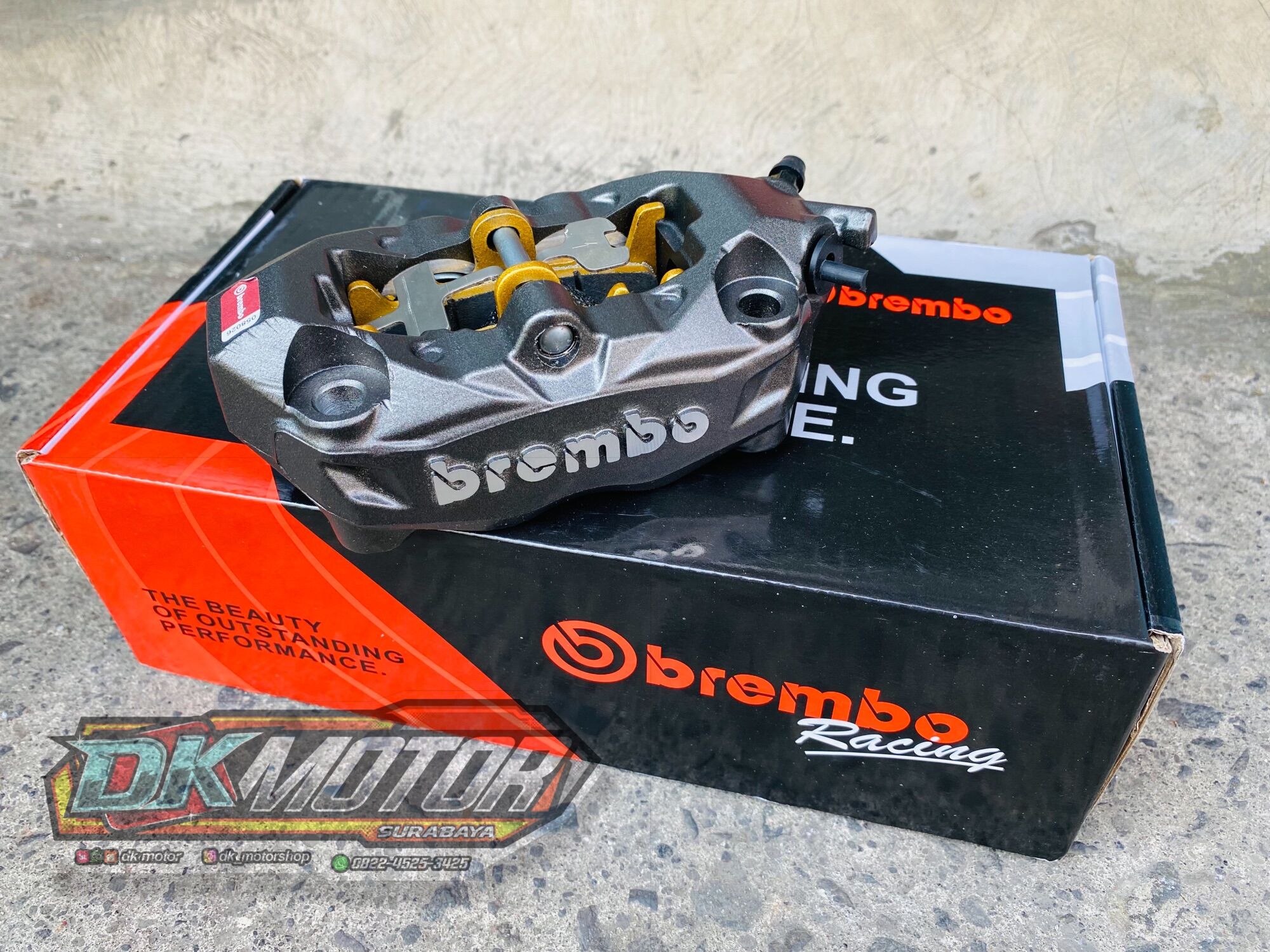 Kaliper Caliper Depan Kanan Brembo M432 Import Monoblok Pitch 100 4P ...