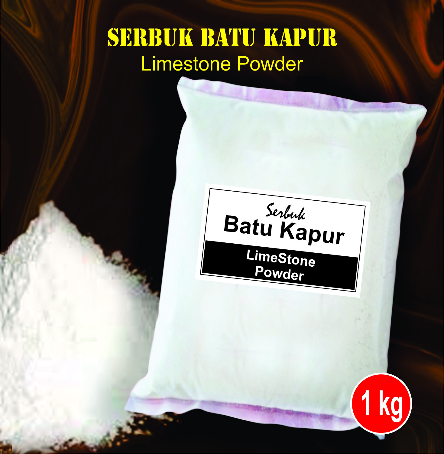serbuk kapur sirih/serbuk batu gamping/limestone powder. 1 kg | Lazada ...