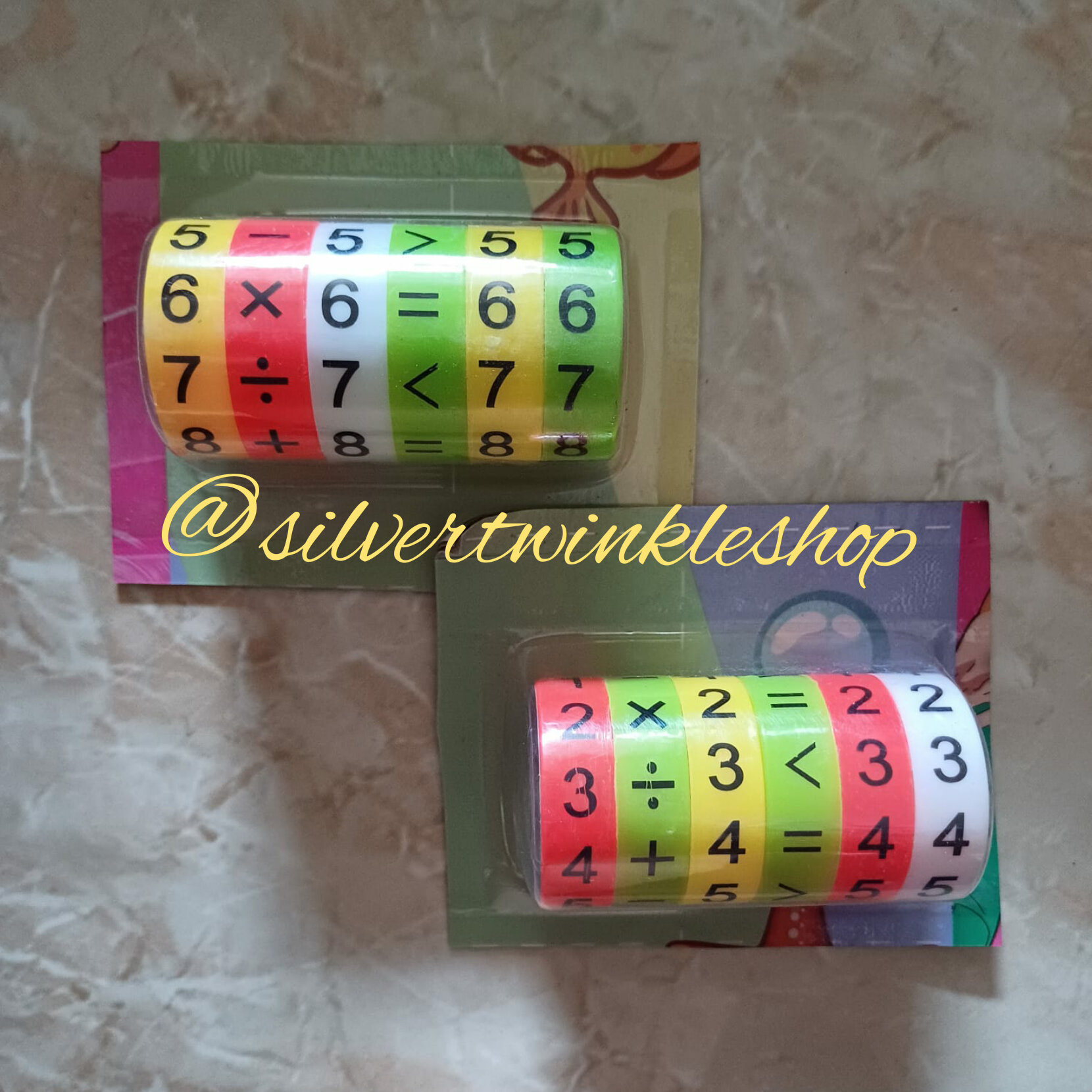 Mainan edukasi anak puzzle matematika rubik cube kubus belajar ...