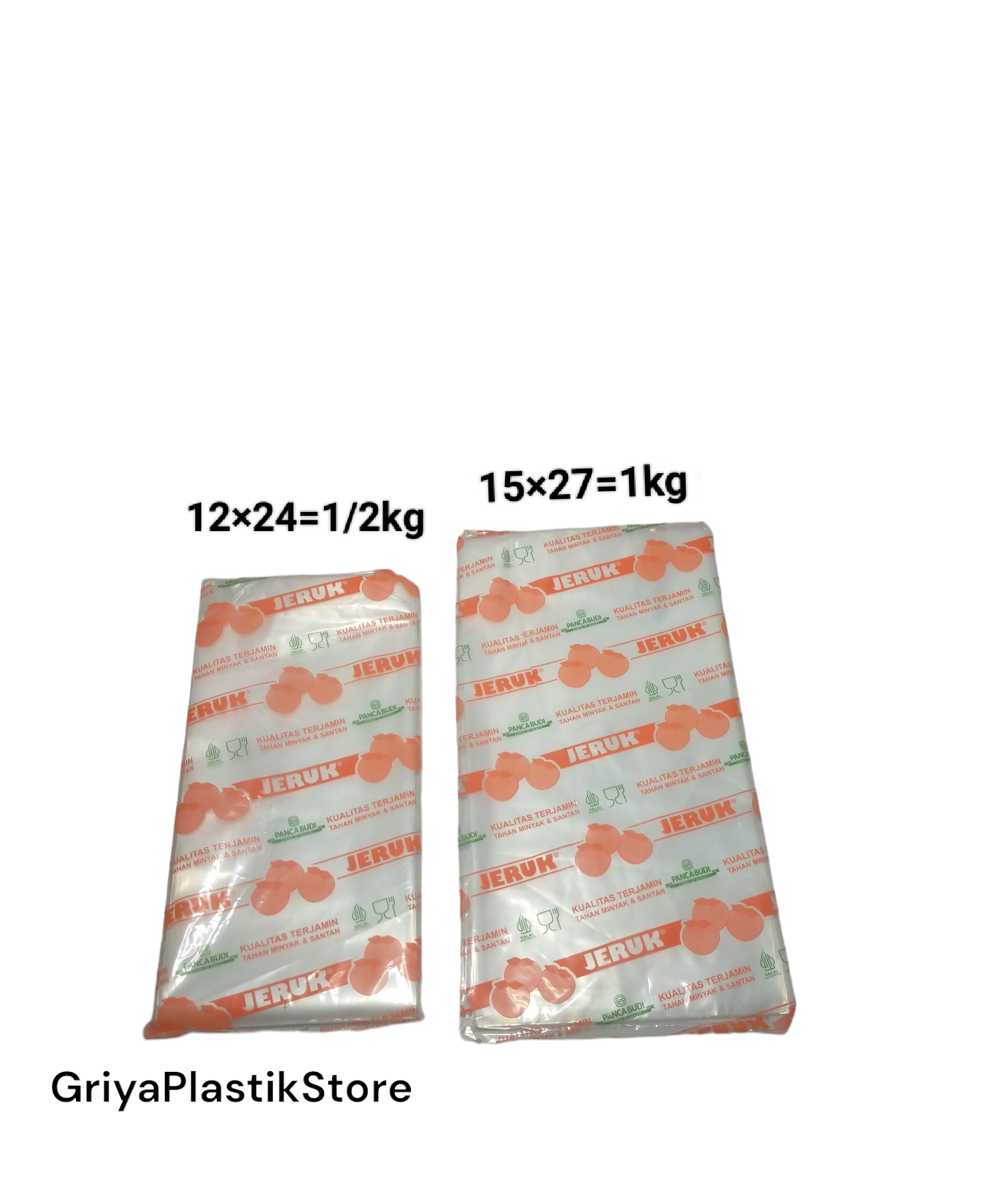 Plastik PE / Plastik Es Merk JERUK 1/2kg-1kg|| Plastik Jeruk bening ...